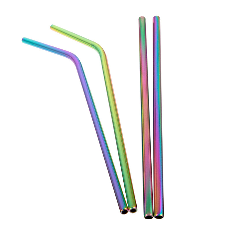 Stainless Steel Reusable Straw - Iridescent